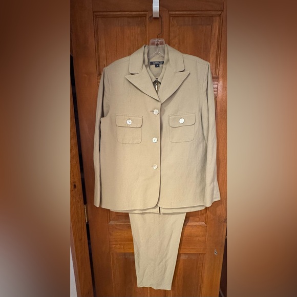 Harold's | Pants & Jumpsuits | Harolds Light Tan 3 Piece Linen Suit ...